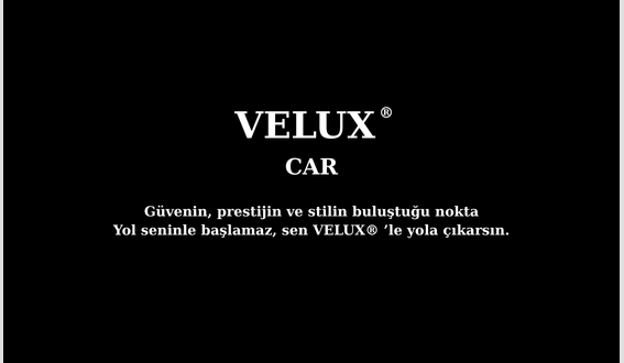 VELUX CAR Vasıta Hakkında